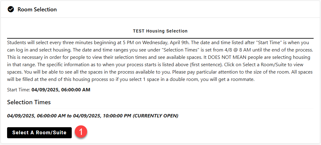 Selecting Housing-Small House-Group of 1 | Auxiliary Services